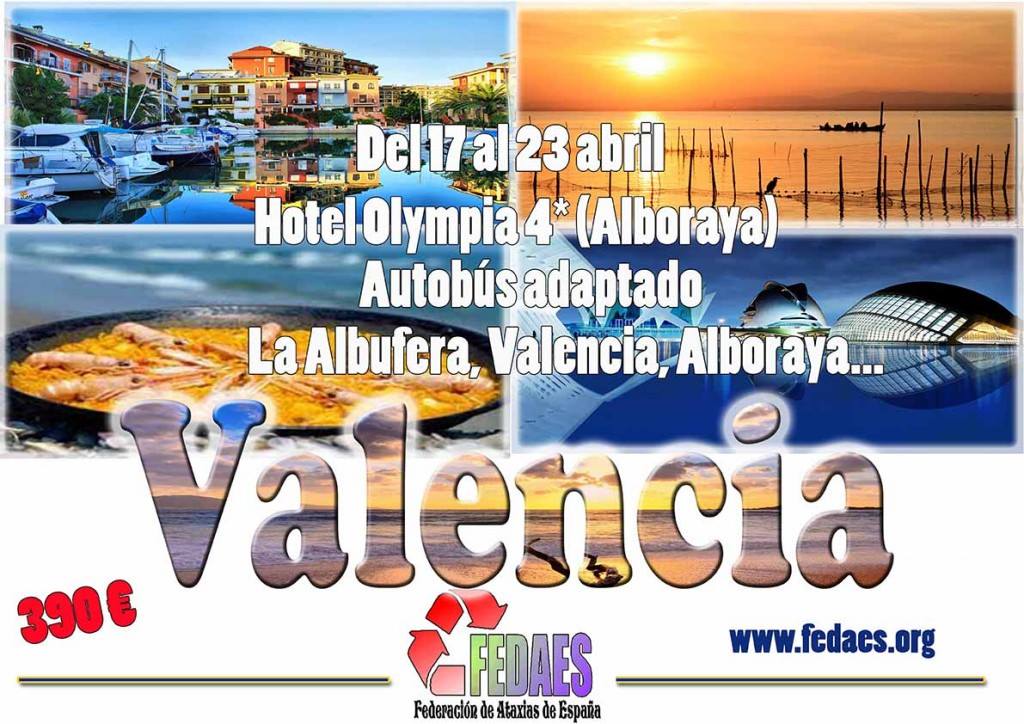 Vacaciones en Valencia - Federación de Ataxias de España